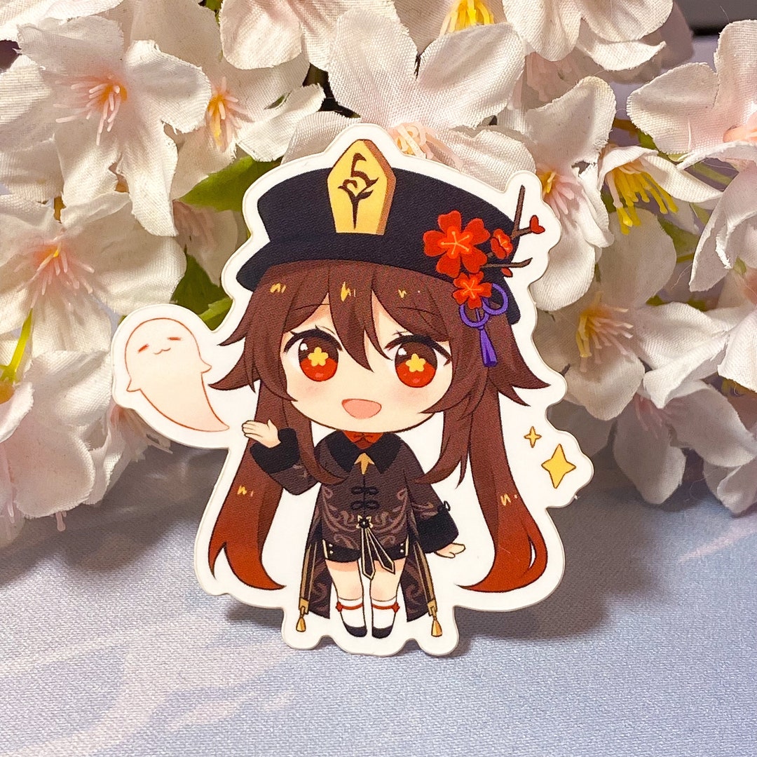 Buy Genshin Impact Hu Tao Vinyl Sticker Online in India - Etsy