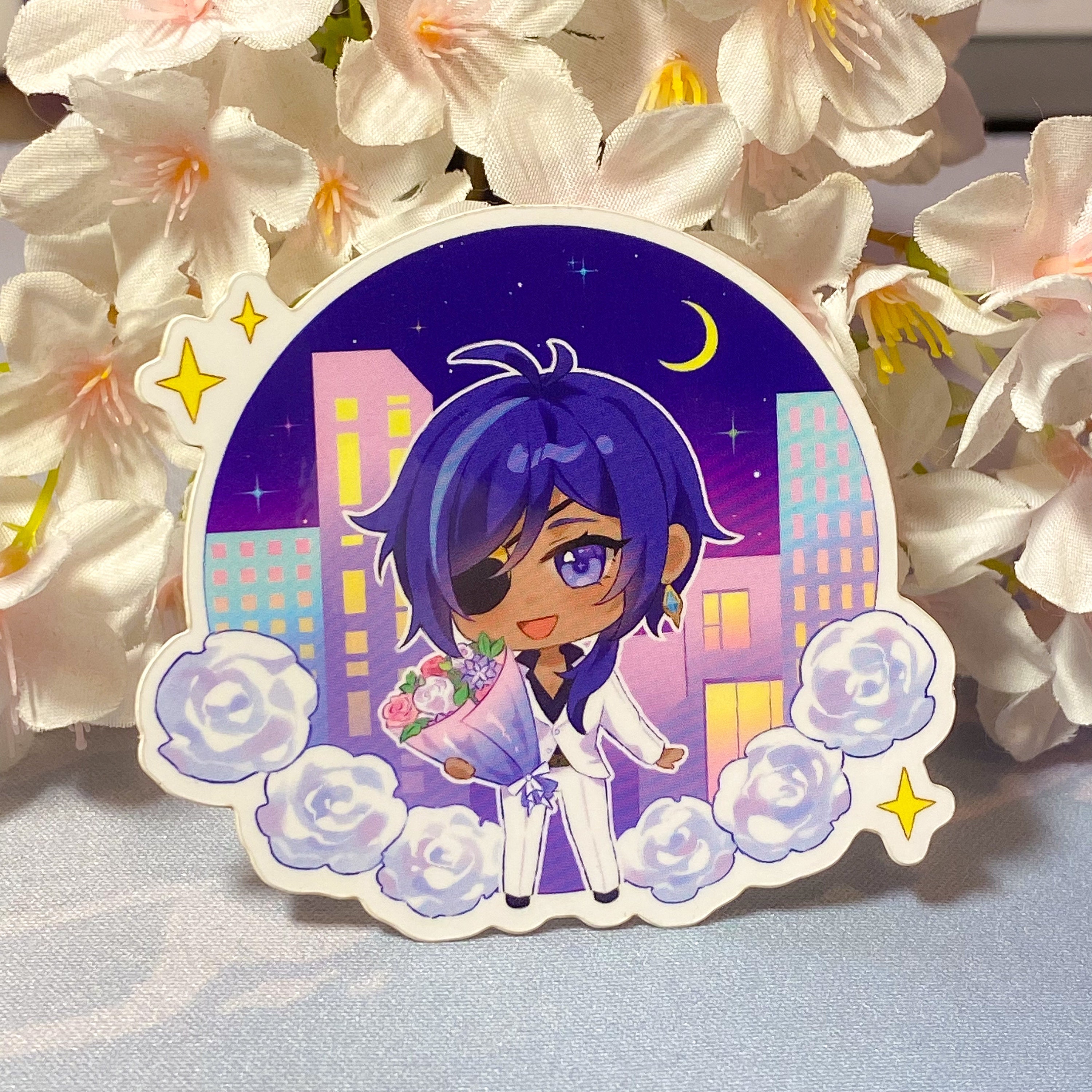 Genshin Impact Kaeya Vinyl Sticker - Etsy