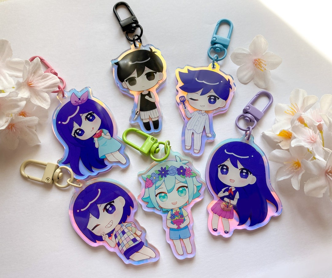OMORI Double-sided Acrylic Keychains | 2.5" Rainbow Acrylic | Sunny ...