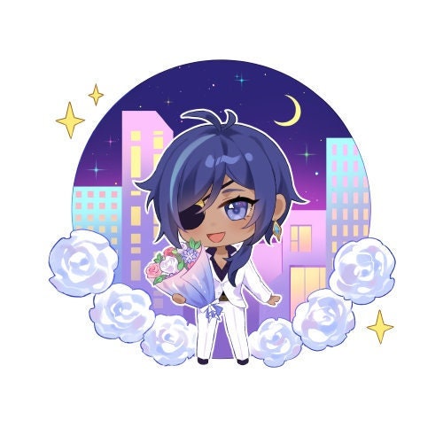 Genshin Impact Kaeya Vinyl Sticker - Etsy