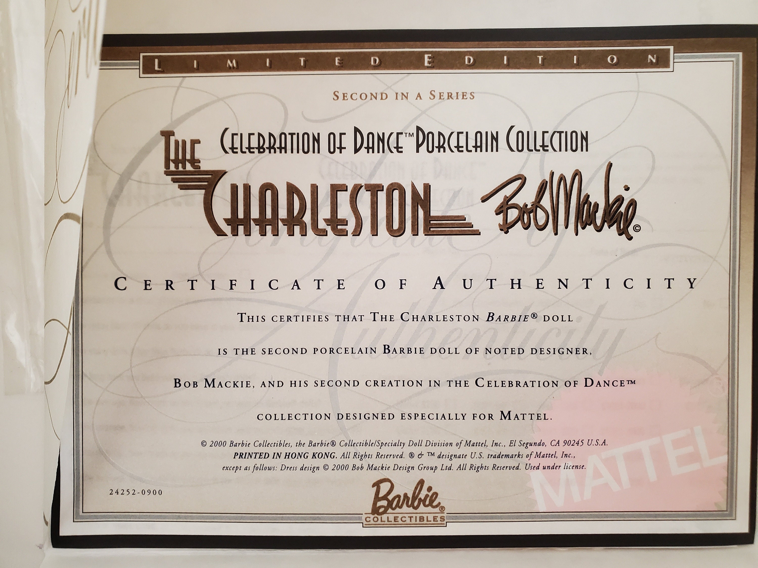 Bob Mackie the Charleston Barbie Collections W/COA by Mattel - Etsy