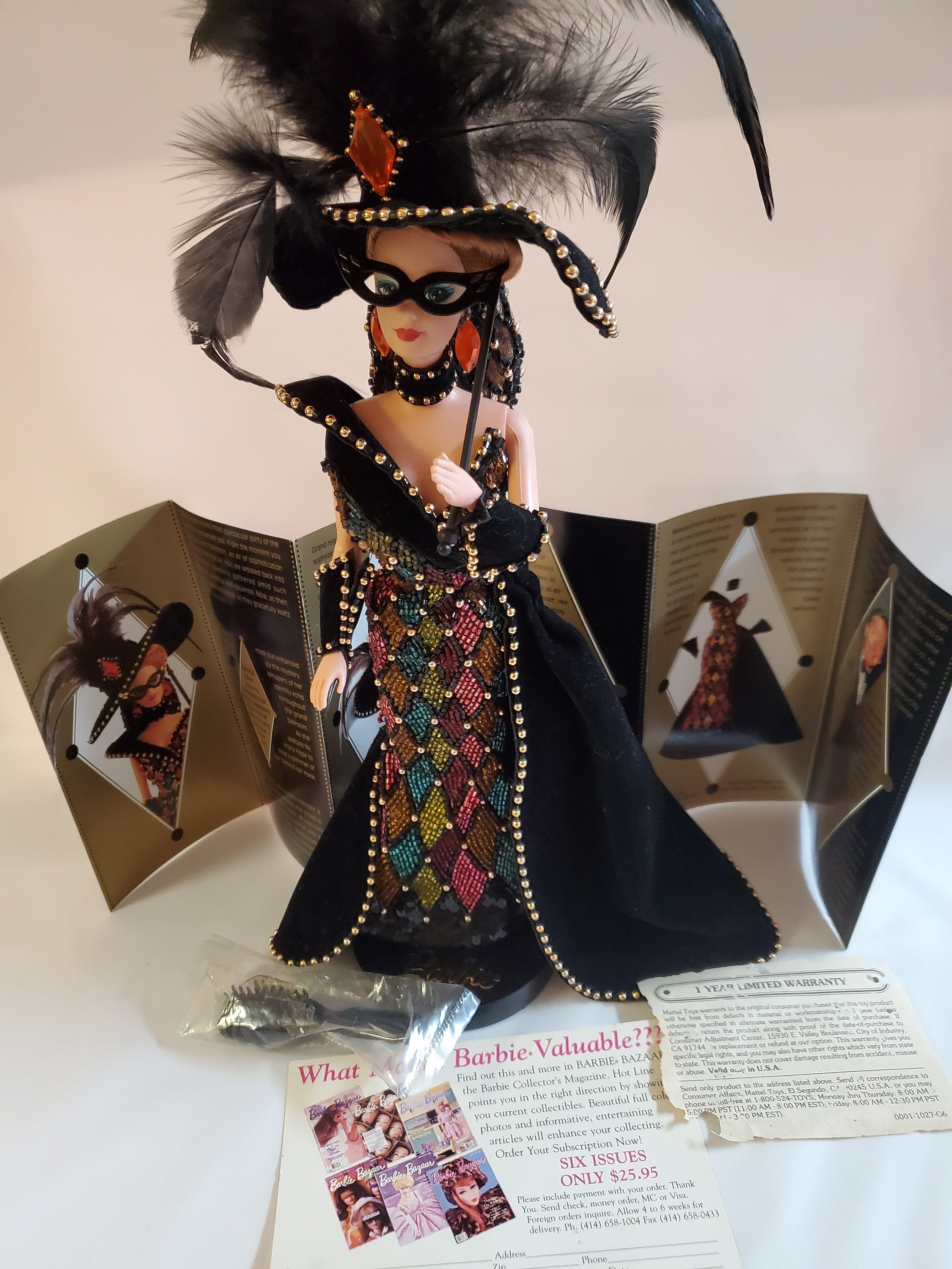 Masquerade Ball Barbie Bob Mackie 1993 Timeless Treasures - Etsy