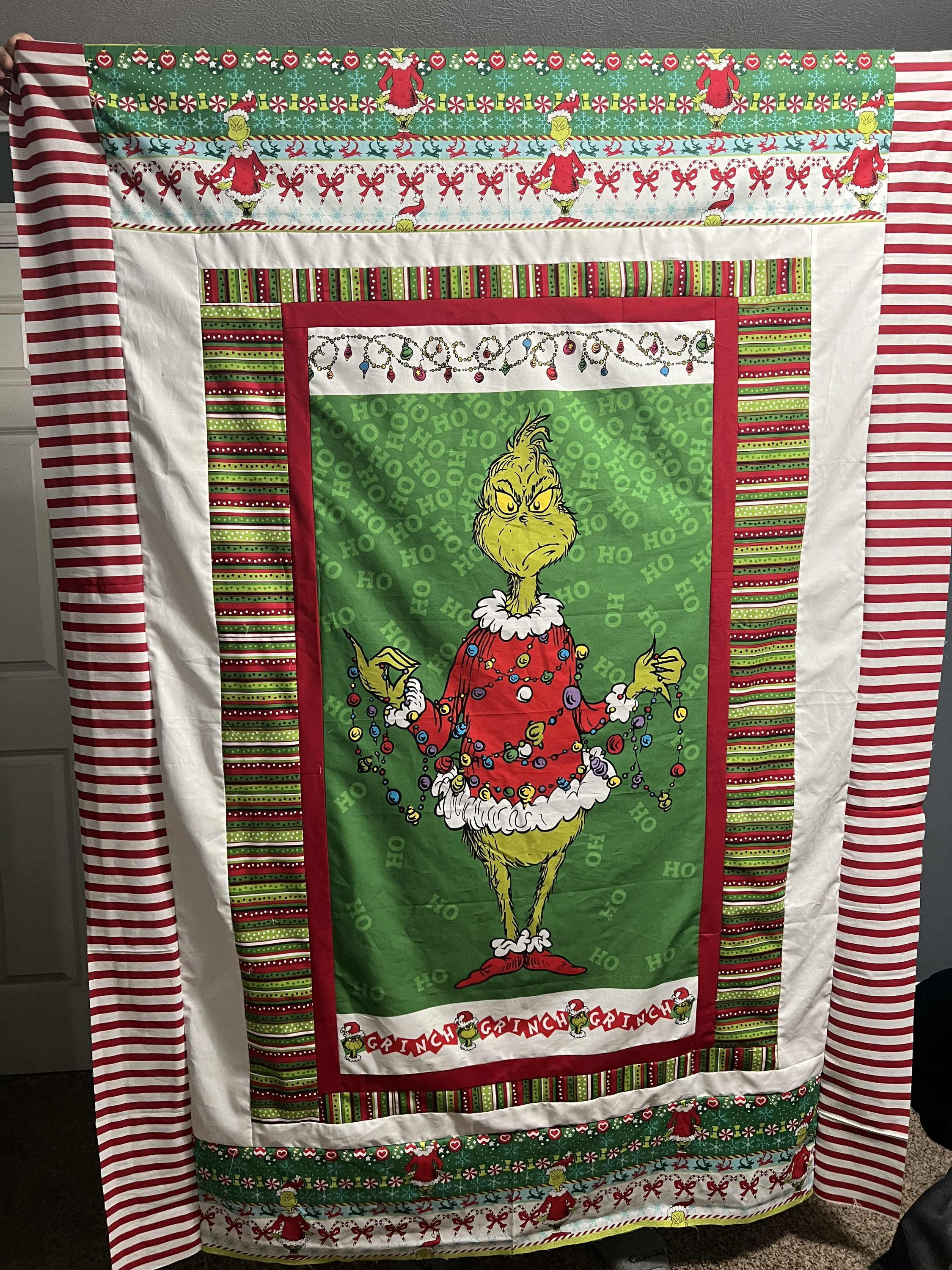 Twin Grinch Christmas Quilt - Etsy