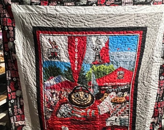 Ohio State Baby Quilt - Etsy