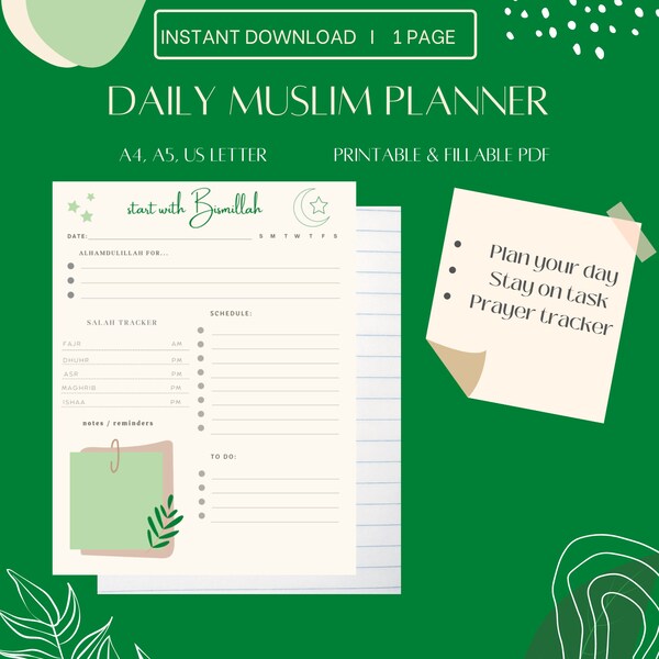 Muslim to Do List - Etsy