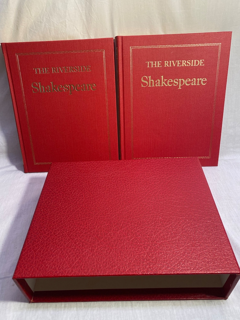 Red Hardcover Reproduction the Riverside by William Shakespeare 1974 - Etsy
