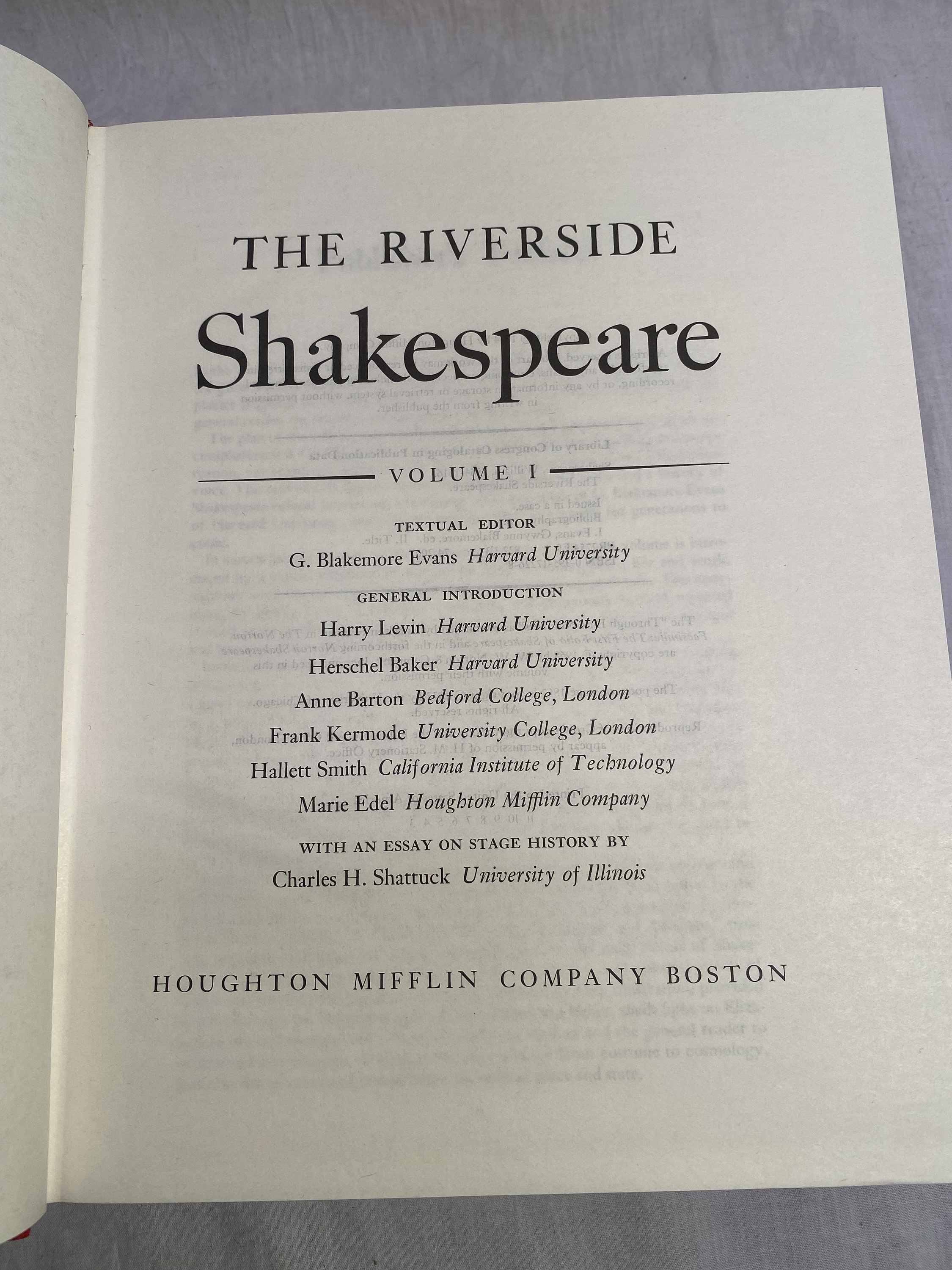 Red Hardcover Reproduction the Riverside by William Shakespeare 1974 - Etsy