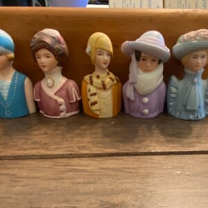 Avon Vintage Thimbles Lady Busts - Etsy