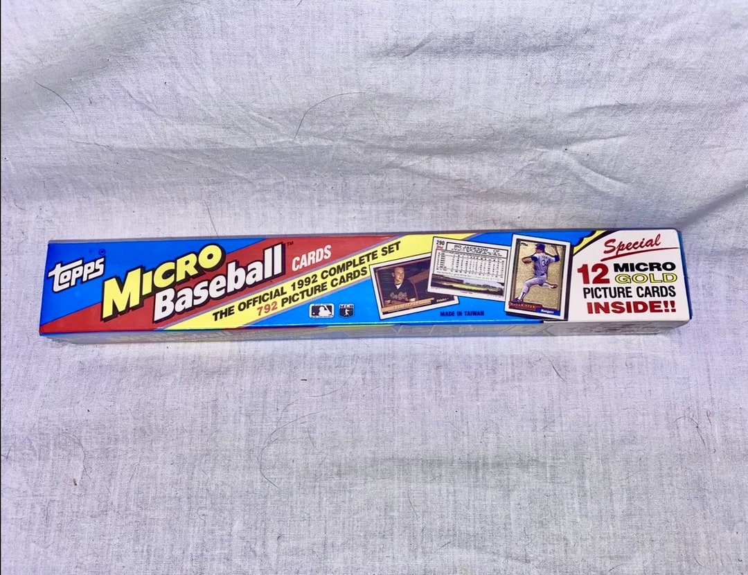 Topps 1992 Micro Baseball Card Complete Set Unopened - Etsy