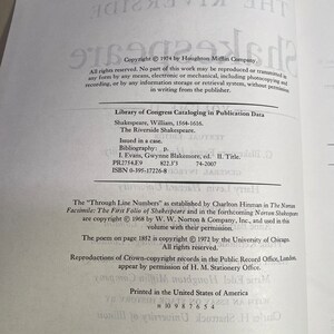 Red Hardcover Reproduction the Riverside by William Shakespeare 1974 - Etsy