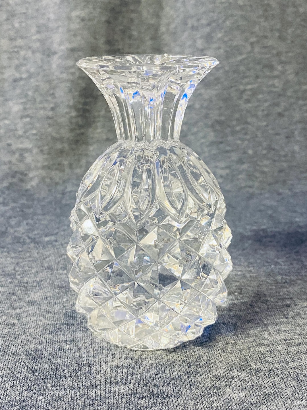 Stunning Waterford Pineapple Cut Diamond Crystal Paperweight - Etsy