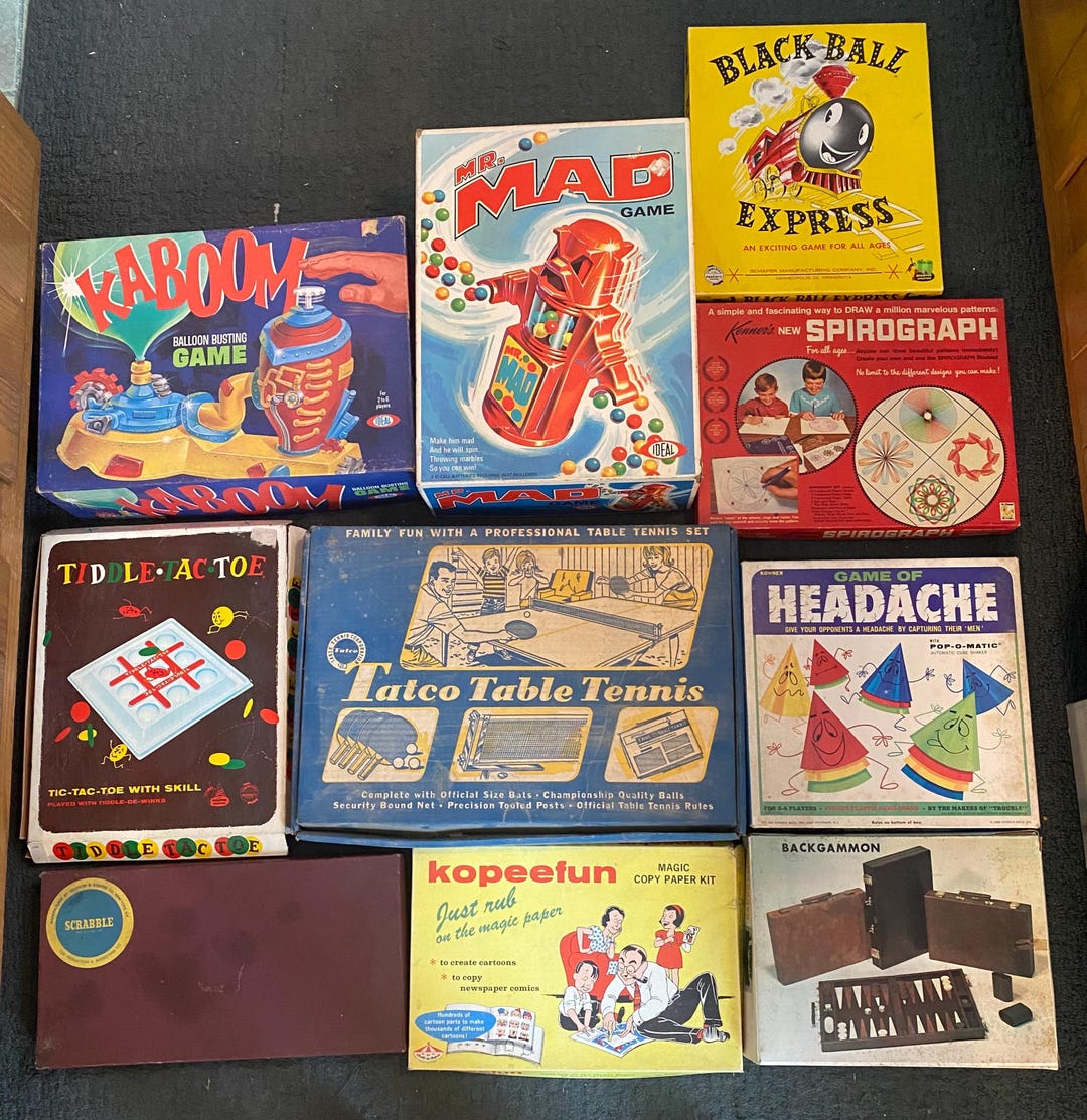 Vintage 1950’s-1970’s Board Games 10 Total - Etsy