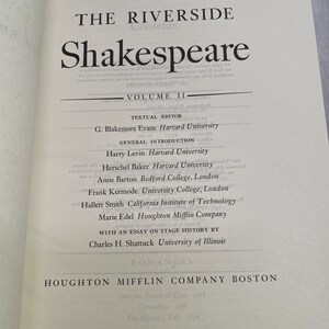 Red Hardcover Reproduction the Riverside by William Shakespeare 1974 - Etsy