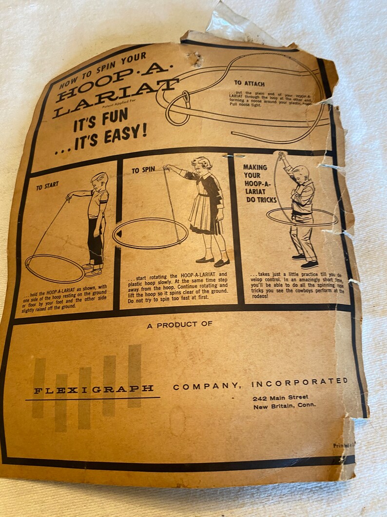 VERY RARE Antique Hoop A Lariat Game All in ORIGINAL Pkg! Pre 1920’s - Etsy