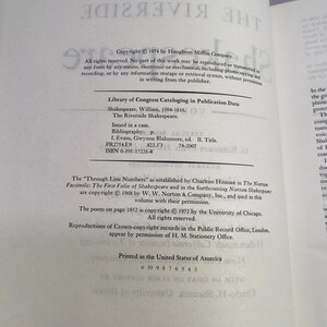 Red Hardcover Reproduction the Riverside by William Shakespeare 1974 - Etsy