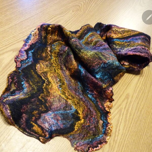 Nuno Felt Scarf - Etsy