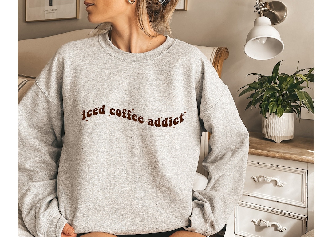 Iced Coffee Addict Shirt, Iced Coffee T-shirt, Coffee Lover Shirt ...