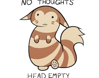 Head Empty Sticker - Etsy