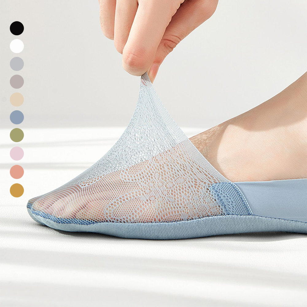 Lace No Show Socks Non Slip Flat Invisible Socks - Etsy UK