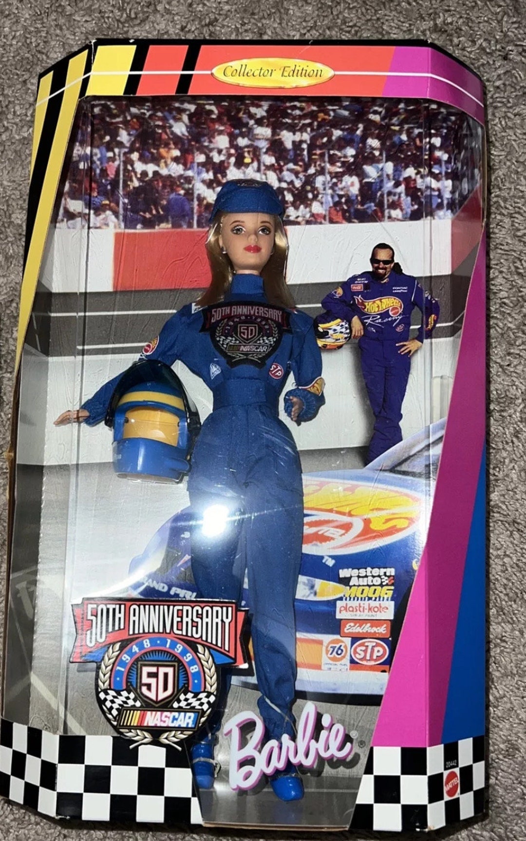 1998 Mattel 50th Anniversary Nascar Barbie Doll New in Box - Etsy