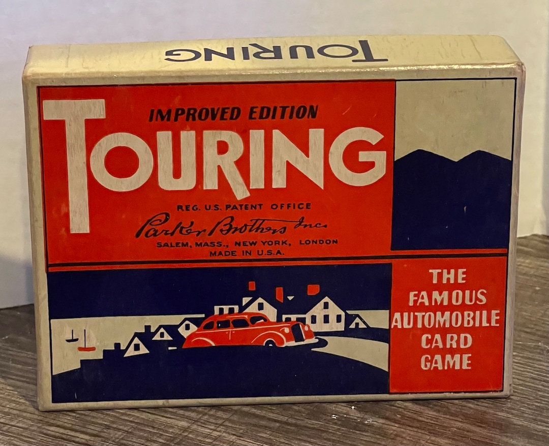Touring the Famous Automobile Card Game Improved Edition Vintage 1937 ...