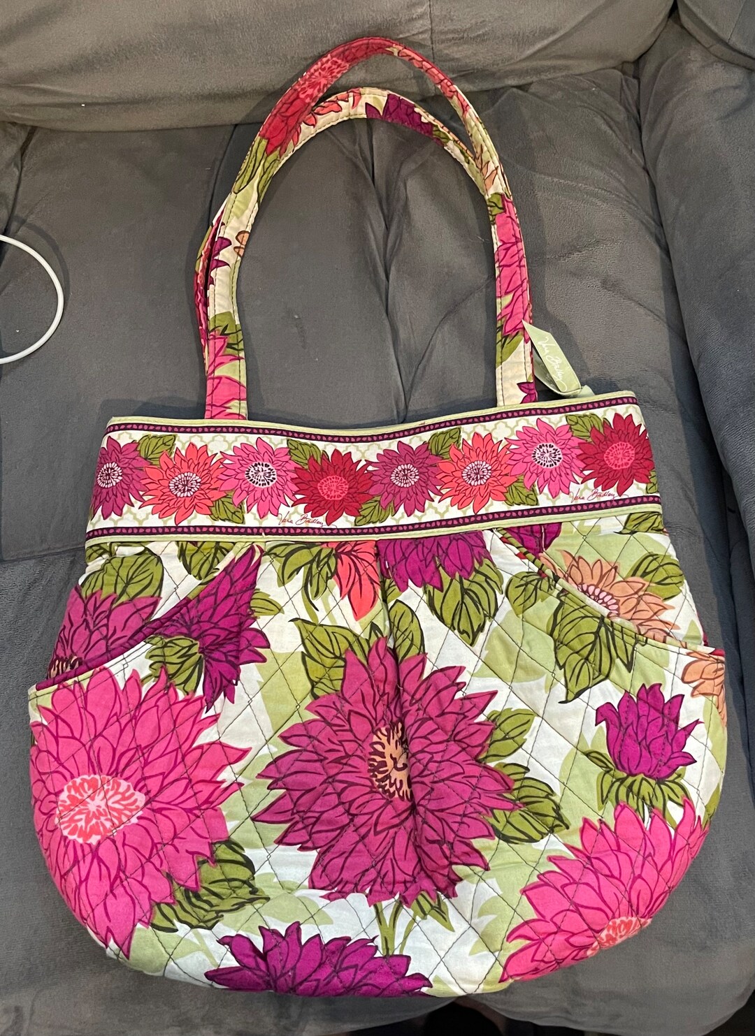 Vera Bradley Morgan Bag in Hello Dahlia Print. Shoulder Tote Purse ...