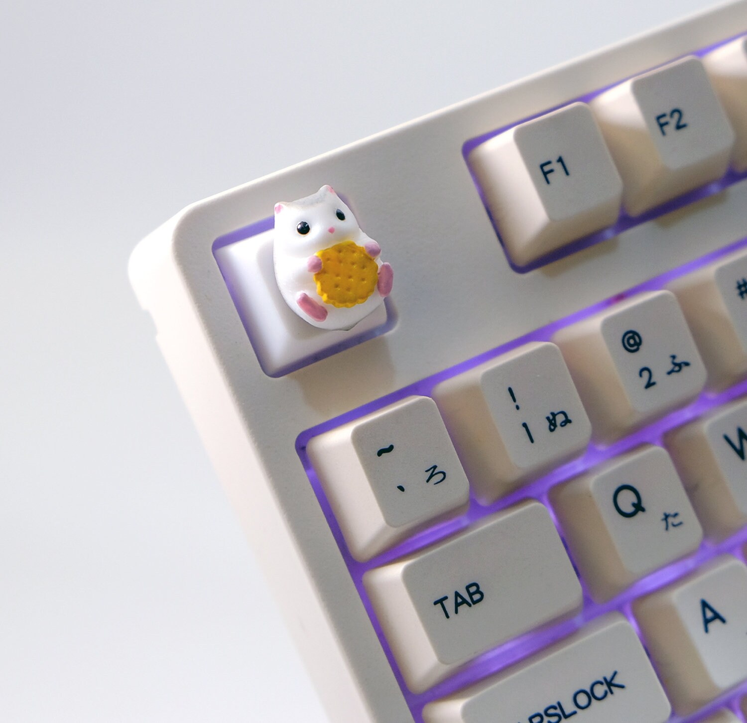 Cute Fat Hamster Artisan Keycaps Custom Resin Mechanical - Etsy