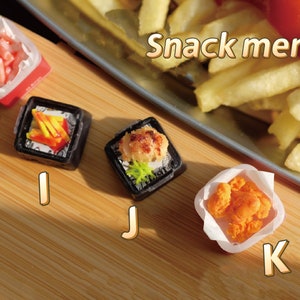 Artisan Fast Food Japanese Keycaps Cute Hamburger/ice Cream/fried ...