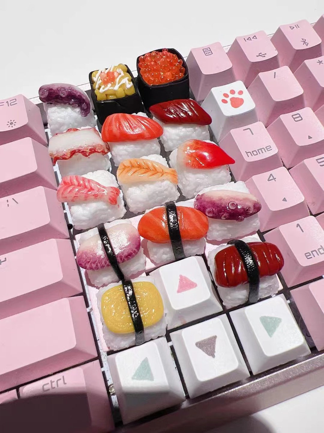 Japanese Sushi Keycaps Artisan Cute Keycaps Set Custom Gifts - Etsy