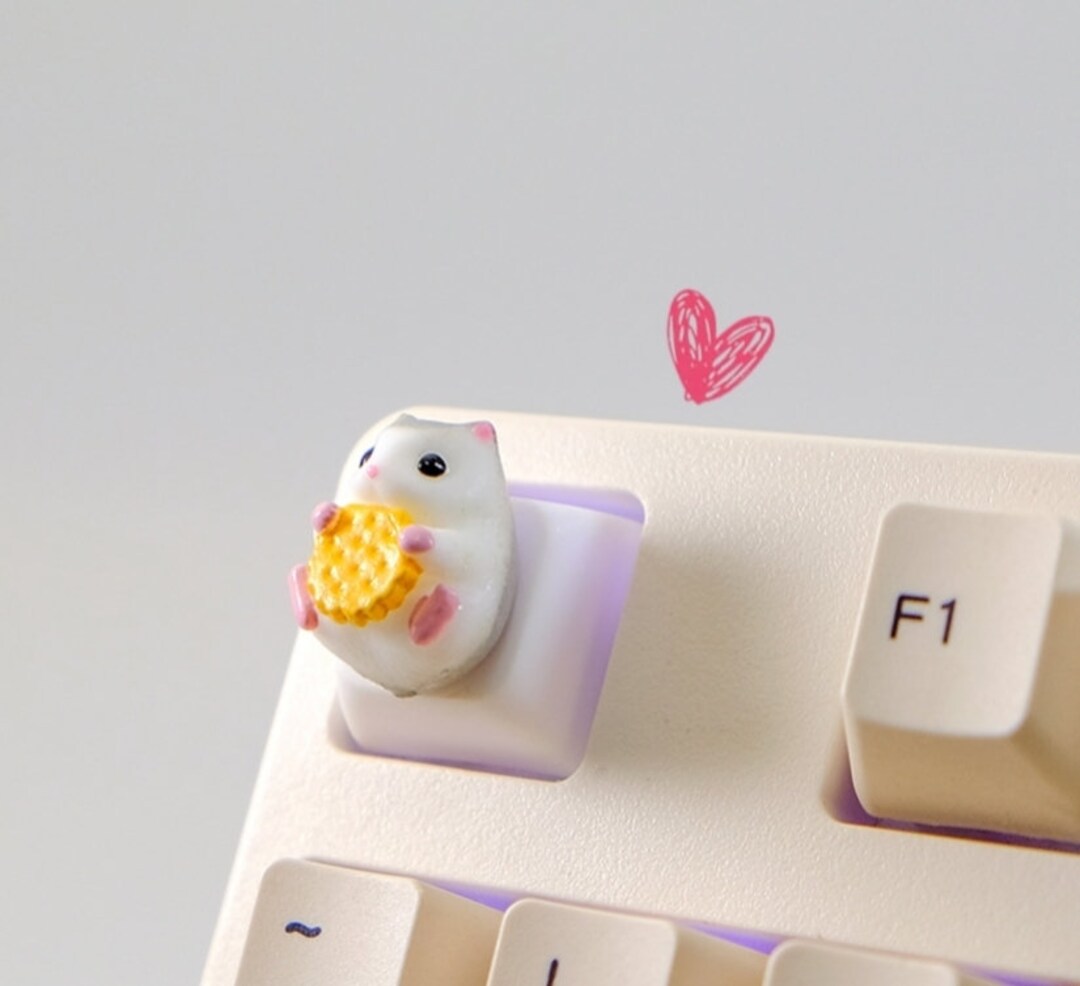 Cute Fat Hamster Artisan Keycaps Custom Resin Mechanical - Etsy