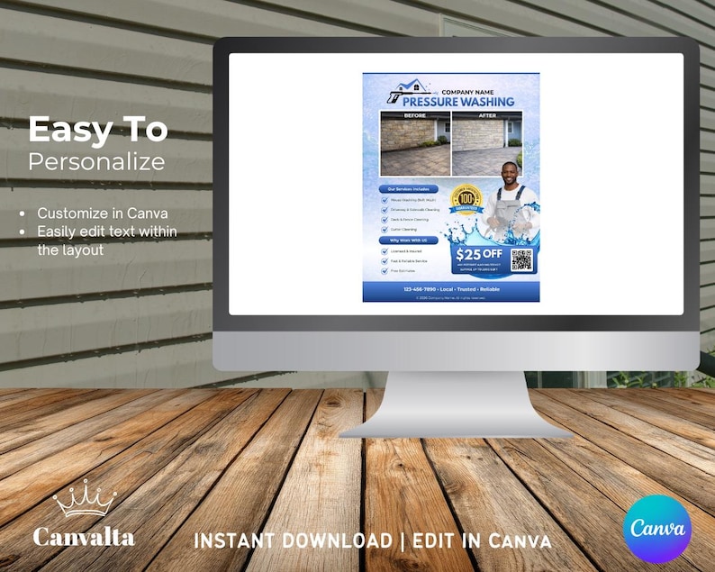 Pressure Washing Flyer Template | Power Washing Service Flyer ...