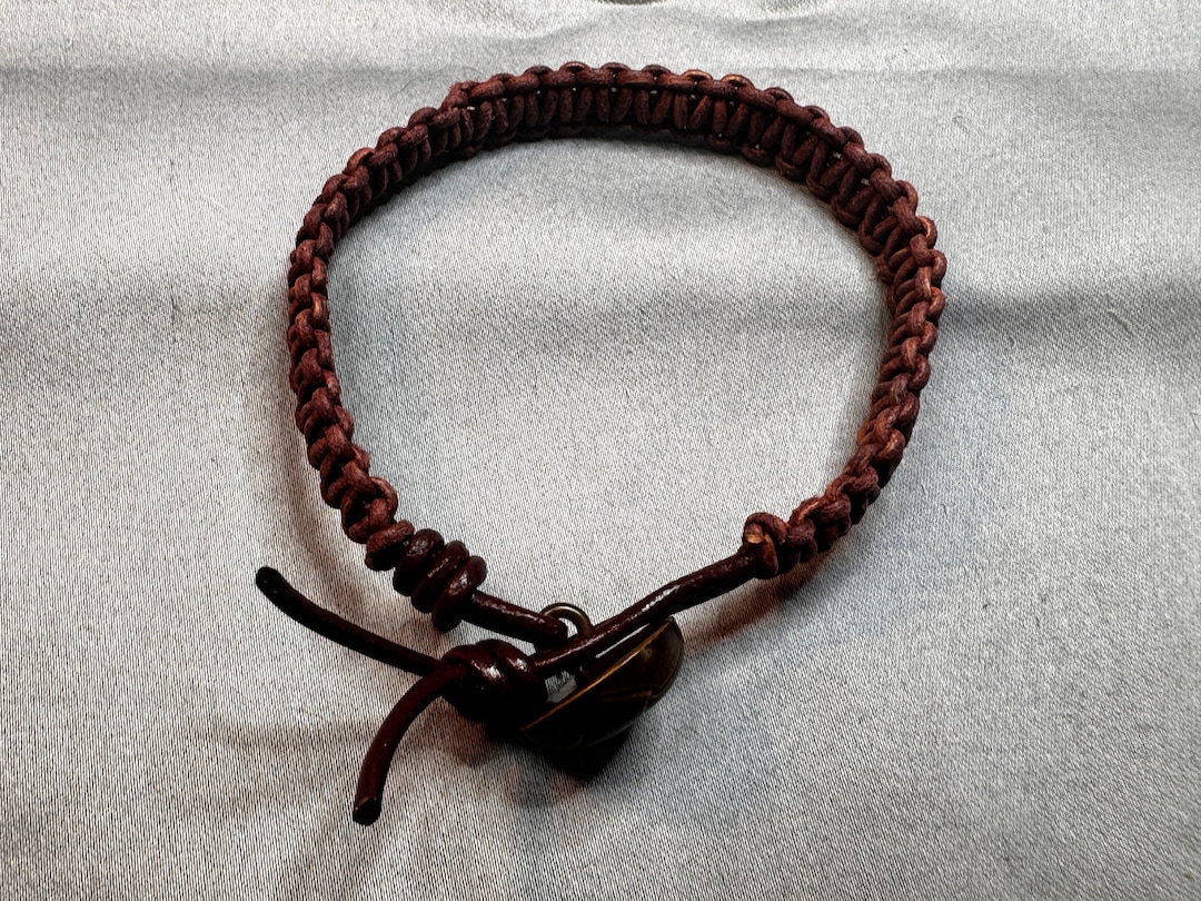 Unisex, Manly Light Brown Leather Macrame Bracelet-brown Leather ...