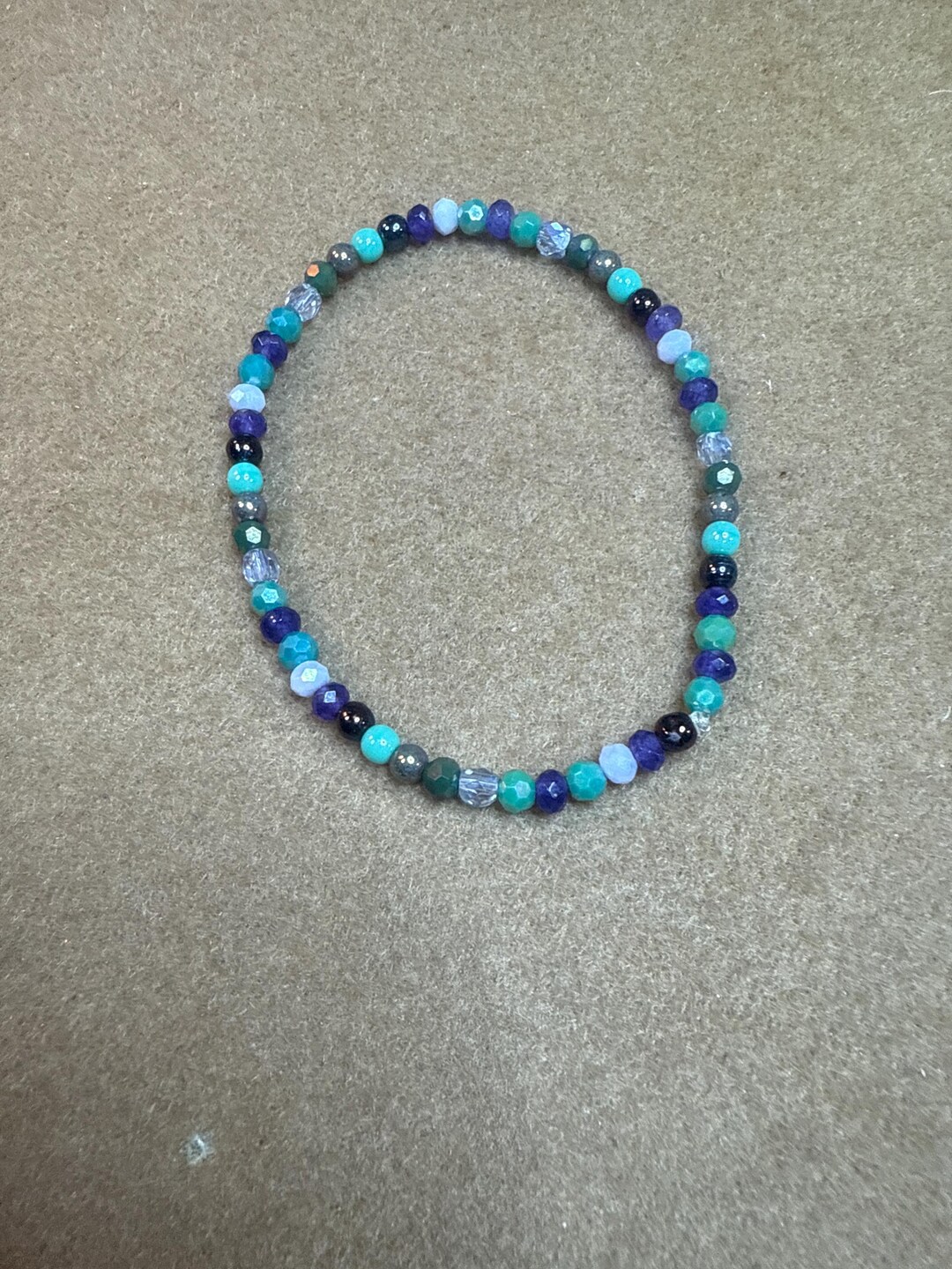 Multi-colored Bracelets -beaded Bracelets -handmade Bracelets -elastic ...