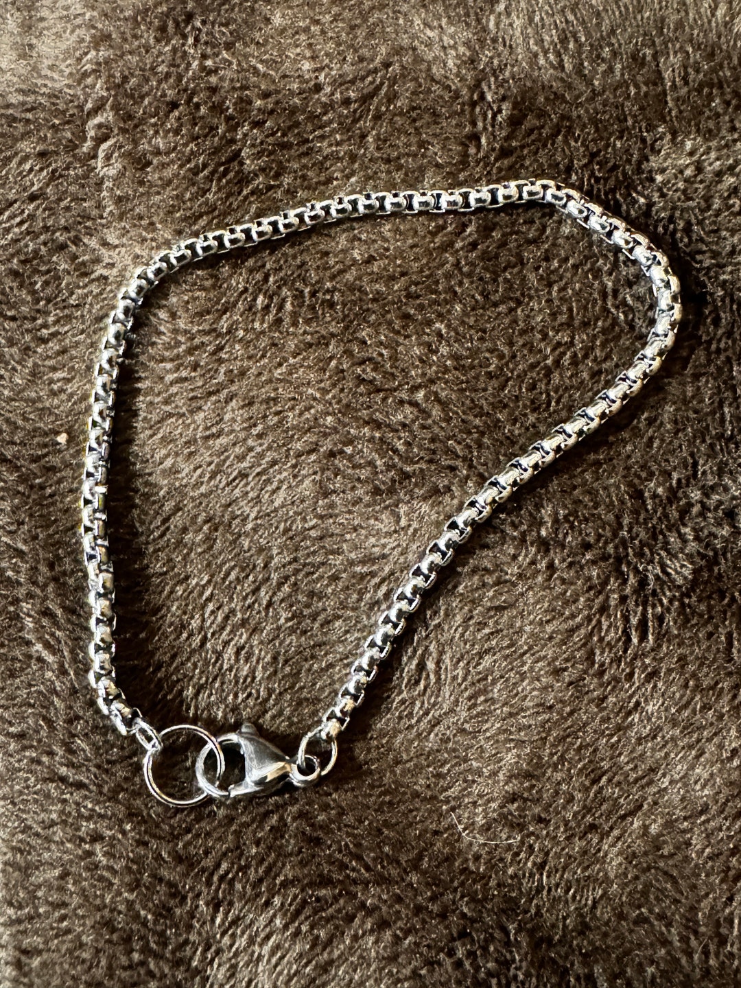 Silver Link Chain Bracelet-lobster Claw Bracelet-handmade Gift for Her ...