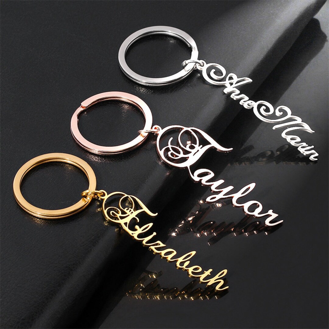 Custom Keychain, Keychains for Women, Keychain Personalized, Name ...