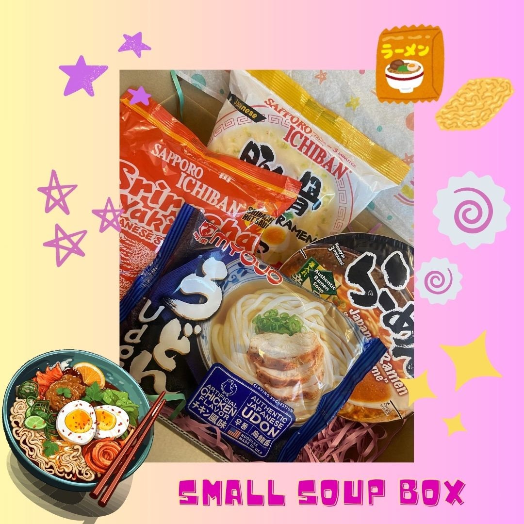 Japanese Ramen & Soup Loot Box 4 Pack Mystery Box - Etsy