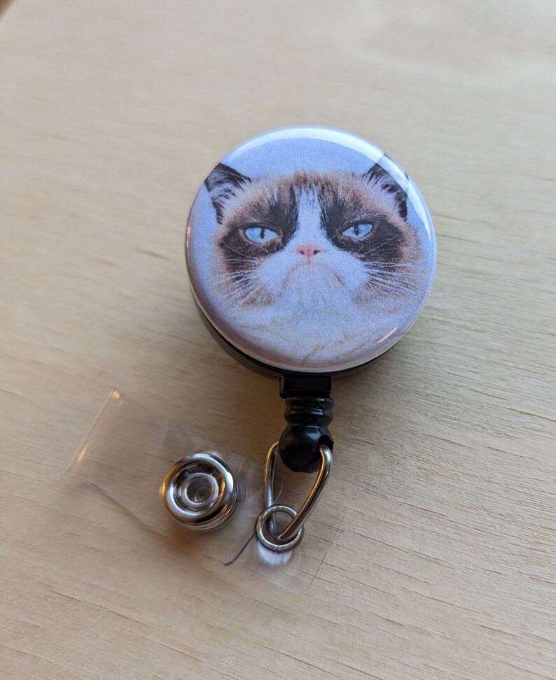 Grumpy Cat Badge Reel - Etsy