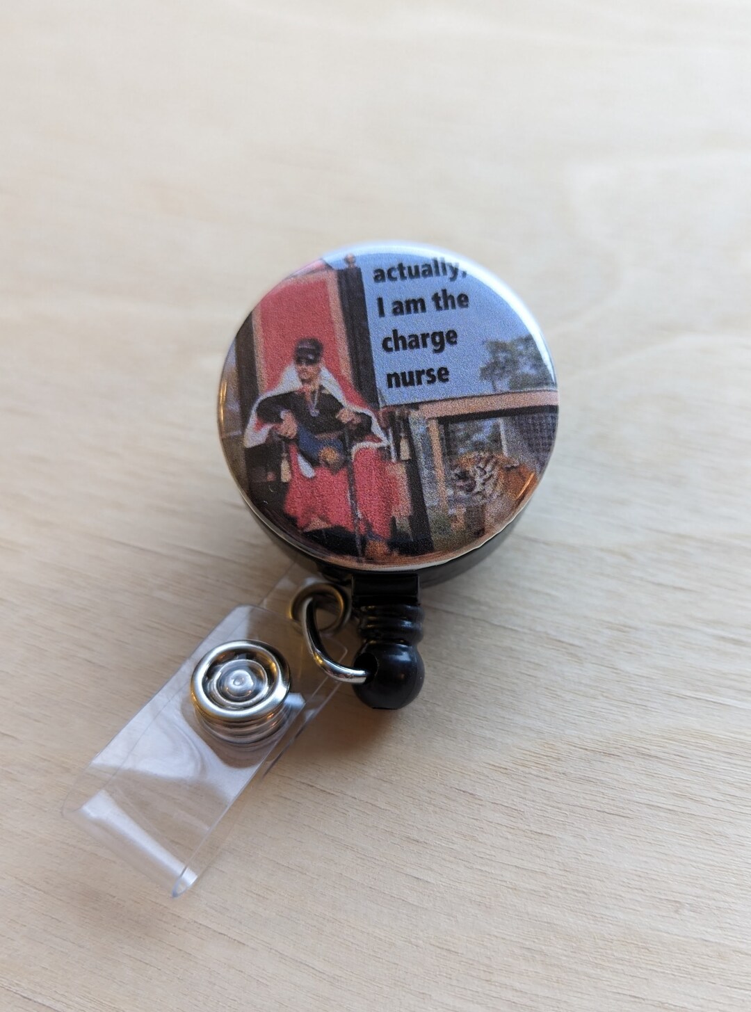 Tiger King Charge Nurse Badge Reel - Etsy