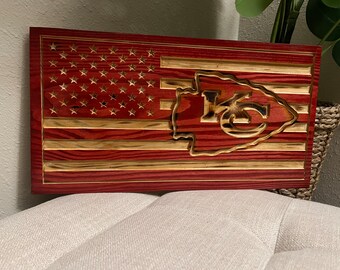 Kansas City Chiefs Union Flag Template CNC .c2d Downloadable File - Etsy