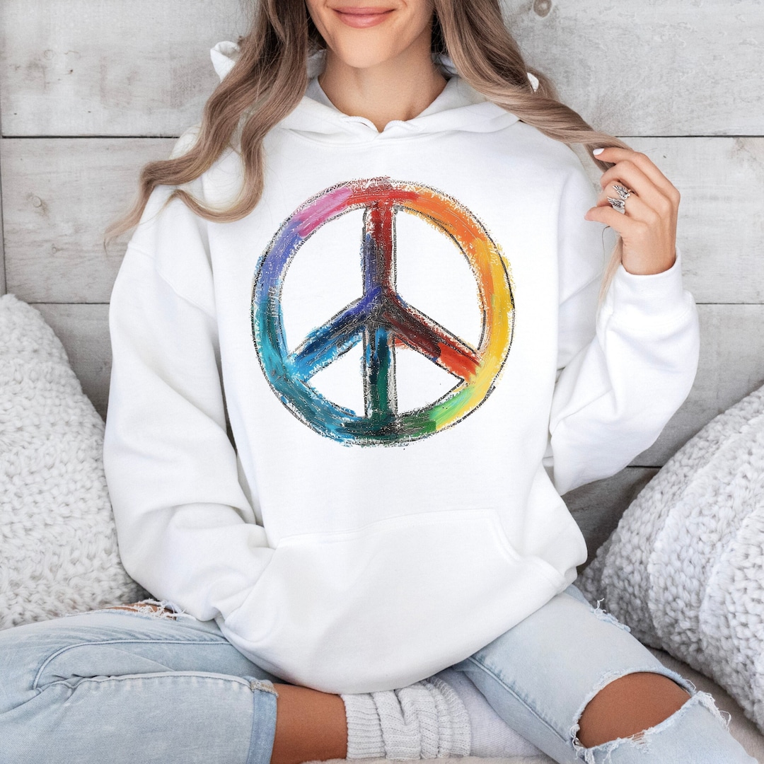 Pride Peace Sign Hoodie, Pride Month Shirt, LGBTQ Sweatshirt, Be Kind ...