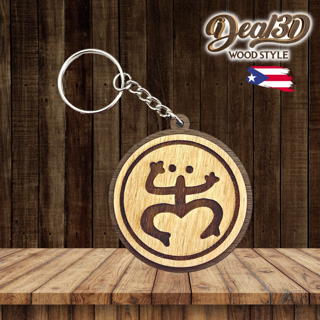 Coqui Taino-llavero Puerto Rico Keychain - Etsy