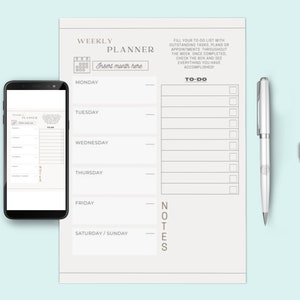 Weekly Digital Planner / Instant Download / Filable Digital Planner ...