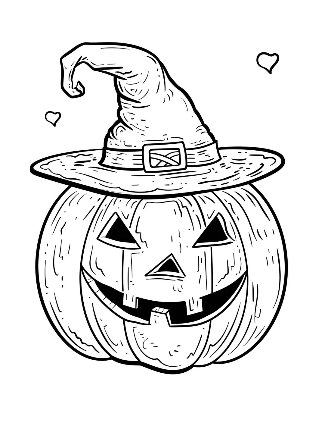 Printable Pumpkin Coloring Pages. Cute Halloween Coloring Pages. Kids ...