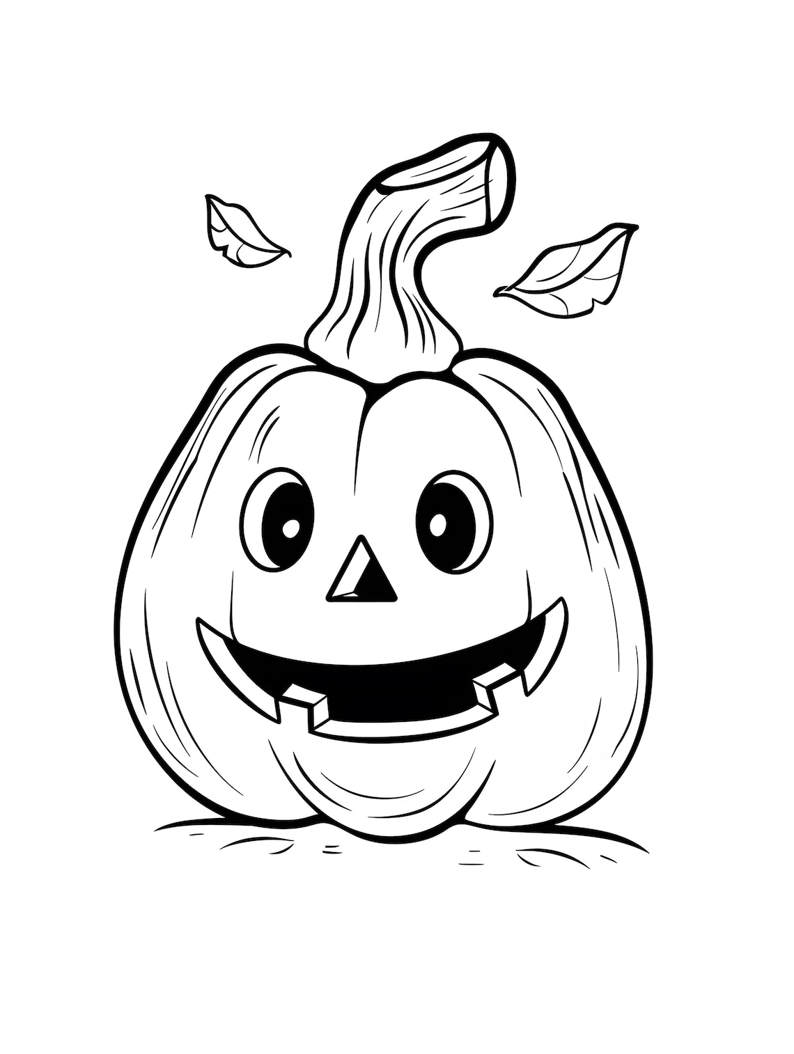 Printable Pumpkin Coloring Pages. Cute Halloween Coloring Pages. Kids ...