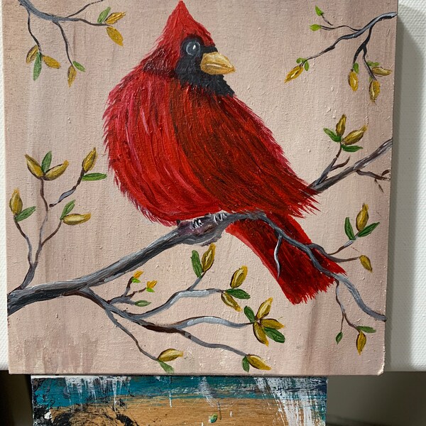 Hand Painted Cardinal - Etsy