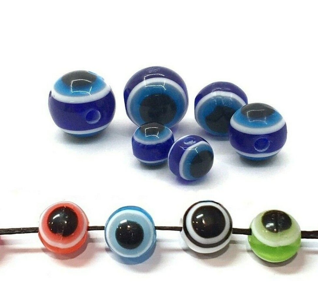 100 Nazar Boncuk Turkish Blue Eye Artificial Beads Jewelry - Etsy