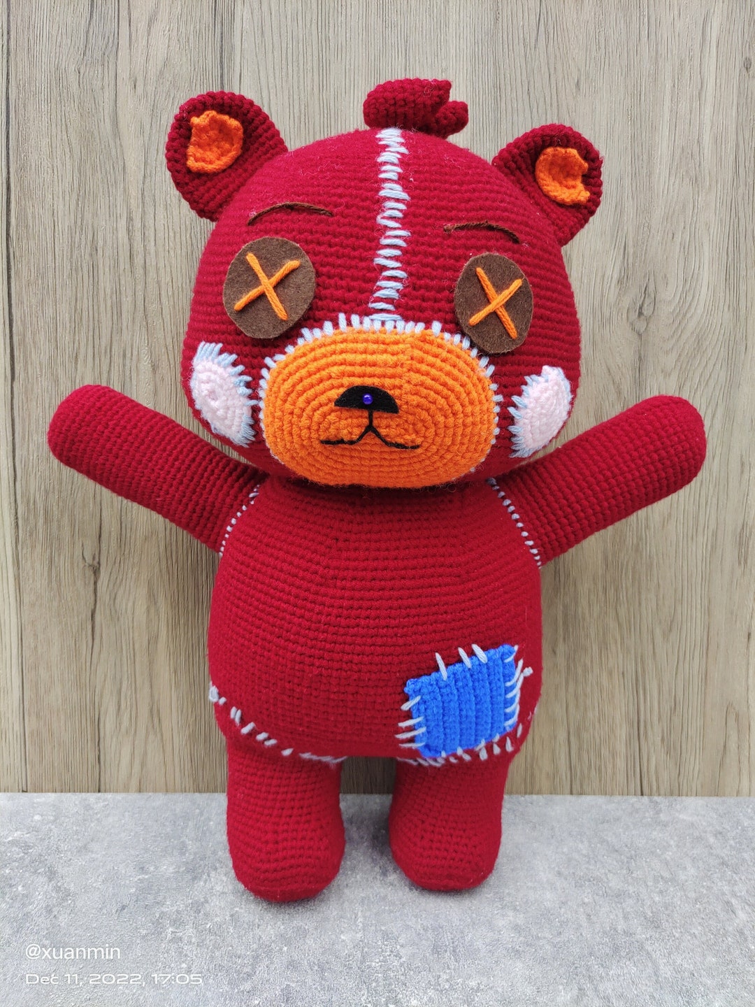 Cocomelon Red Teddy Bear Amigurumi Pattern - Etsy
