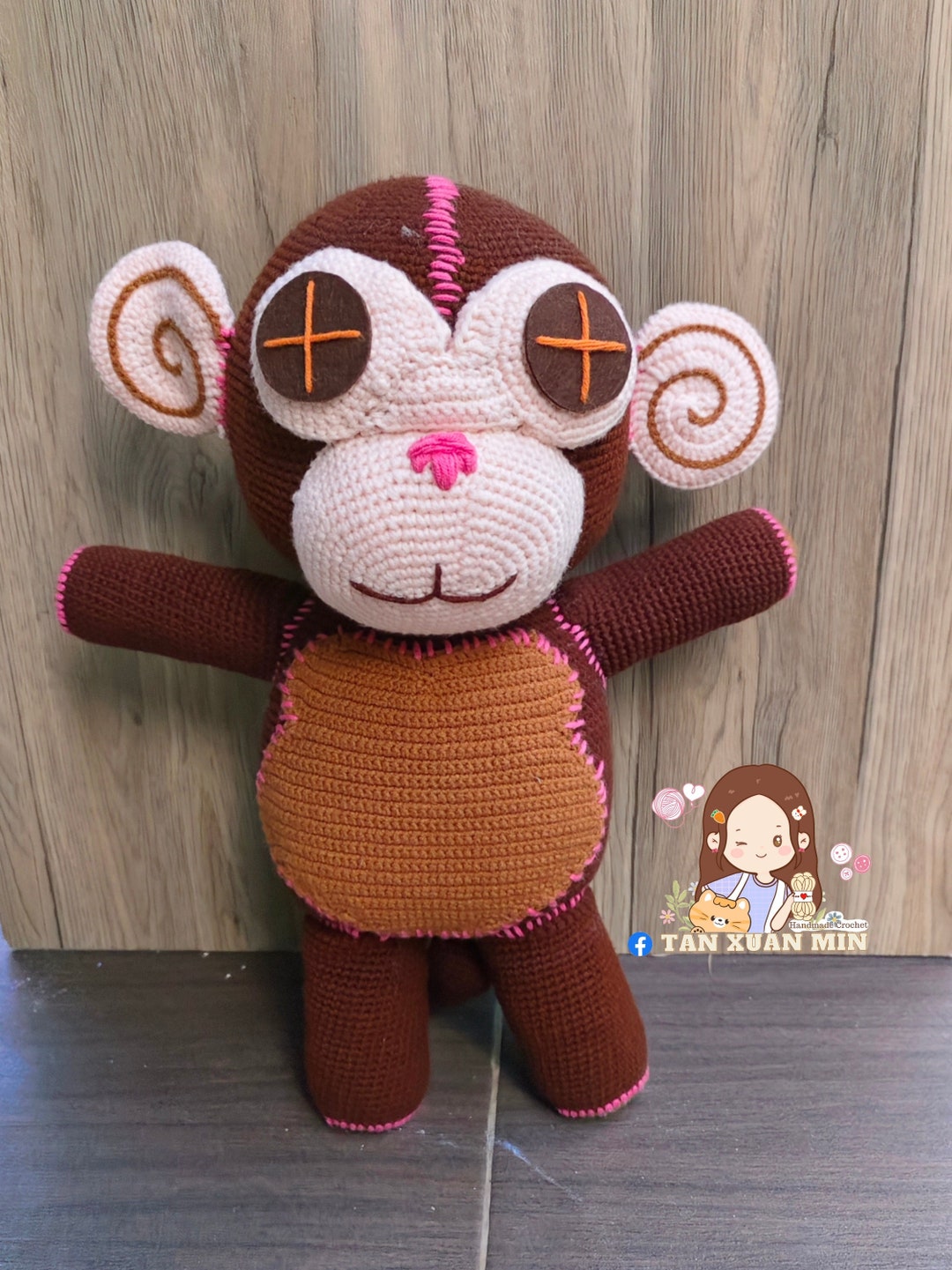 Coco Mochi Monkey Crochet Amigurumi Pattern - Etsy