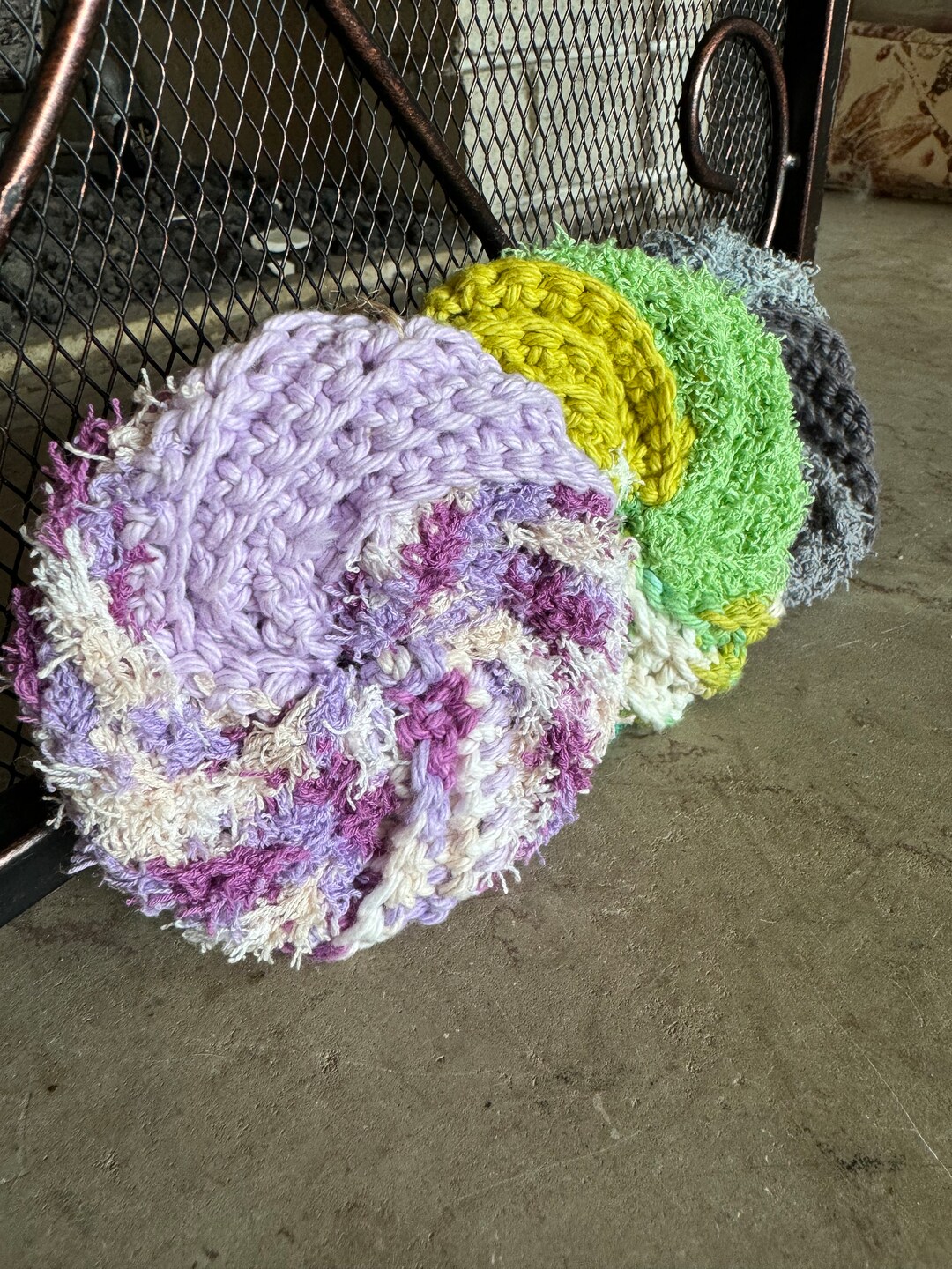 Handmade Crochet Reusable Scrubbies Eco-friendly & Durable - Perfect ...