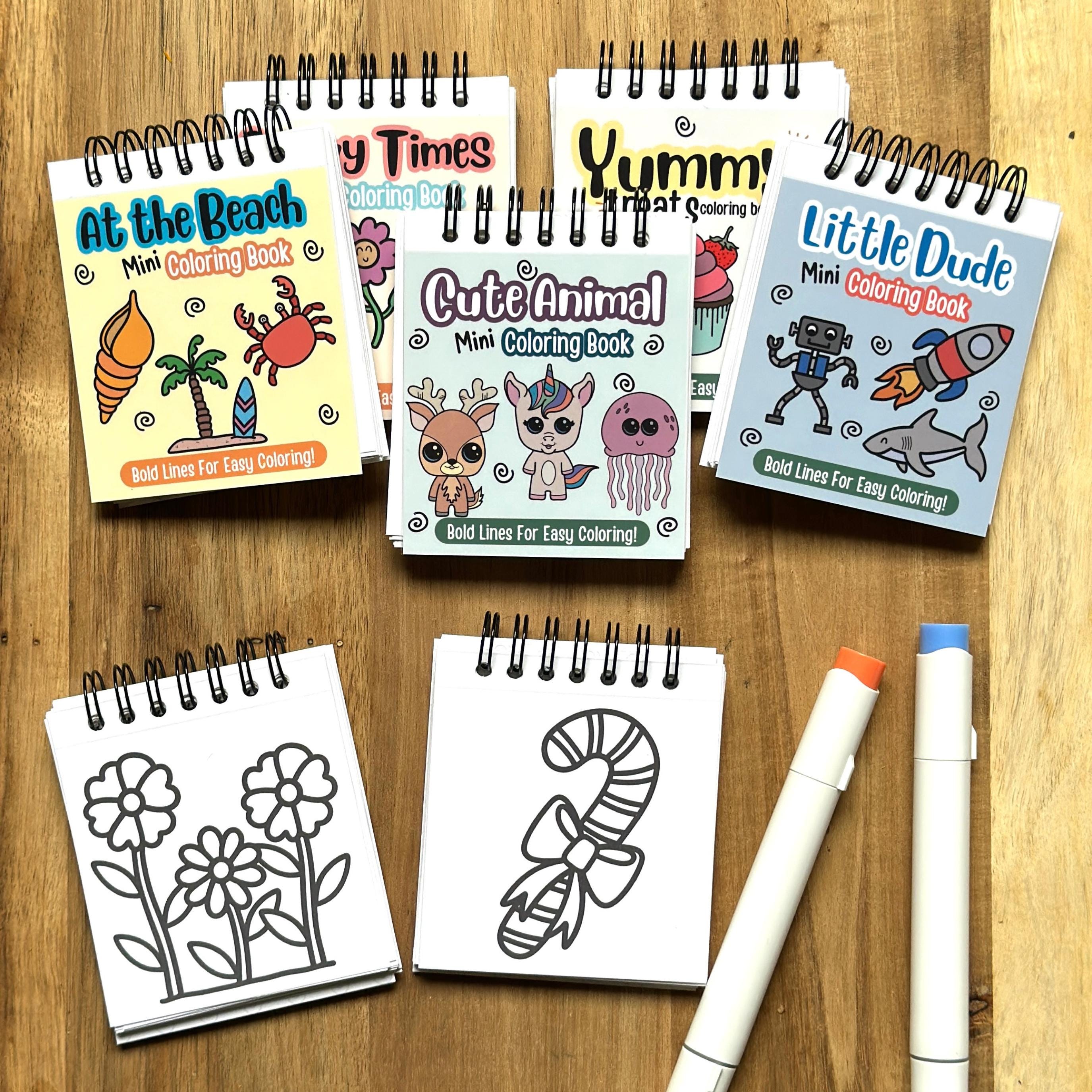Mini Coloring Books, Travel Coloring Books, Stocking Stuffers, Kids ...
